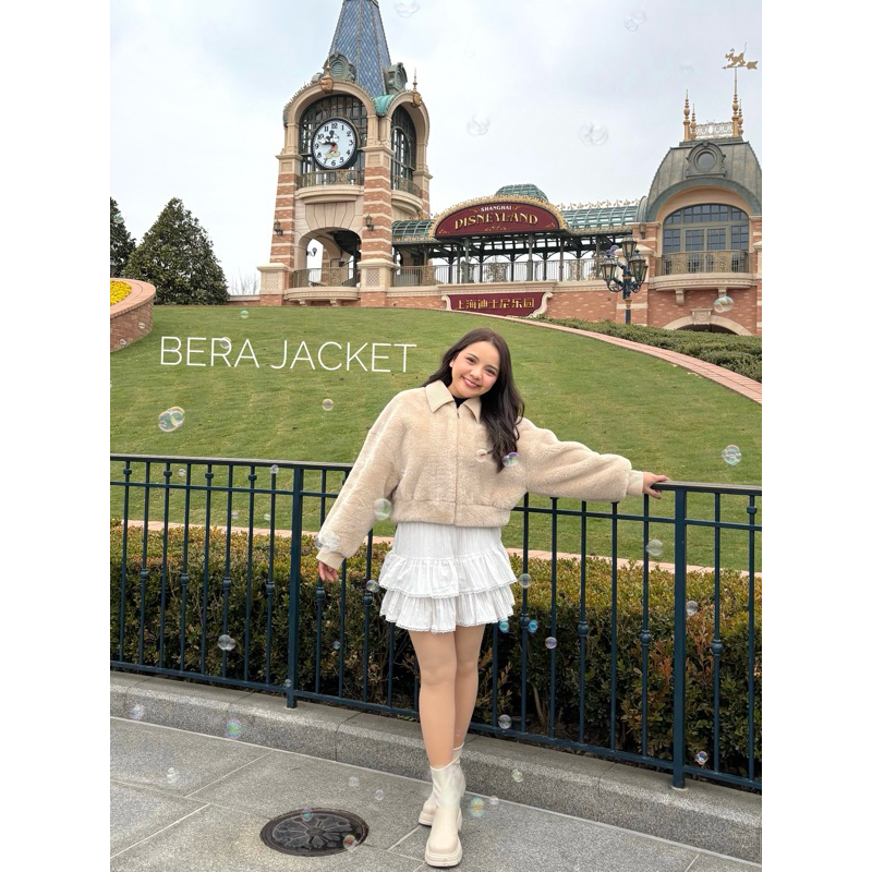 พร้อมส่ง💕JollyTreasure - Bera Jacket🐻 แจ็คเก็ตทรงครอปขนกระต่าย ขนนุ่ม ...