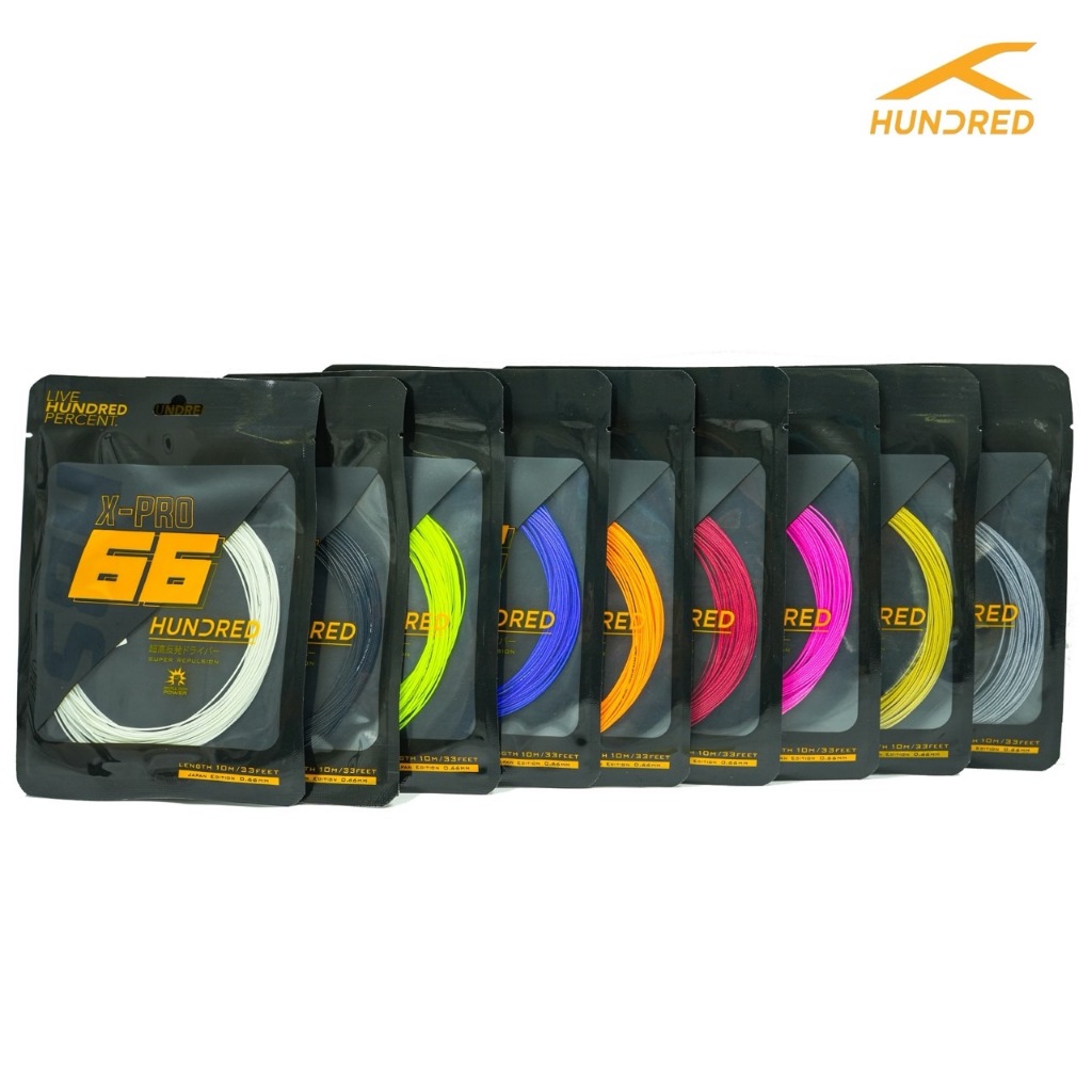เอ็นแบดมินตัน HUNDRED Badminton String x-pro66 | Shopee Thailand