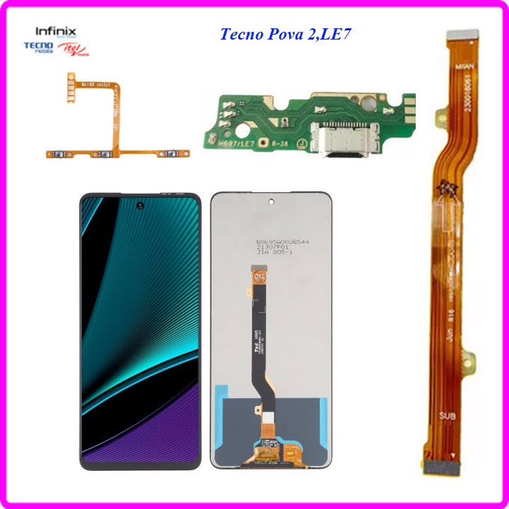 อะไหล่ Tecno Pova 2,LE7,สายแพร,หน้าจอ LCD. | Shopee Thailand