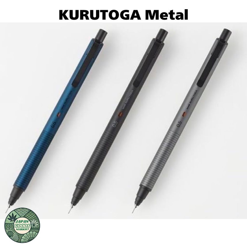 ดินสอกด Mitsubishi Pencil Kurutoga Metal 0.5 มม. สีดำน็อคเทิร์น 313783000【Direct from Japan ...