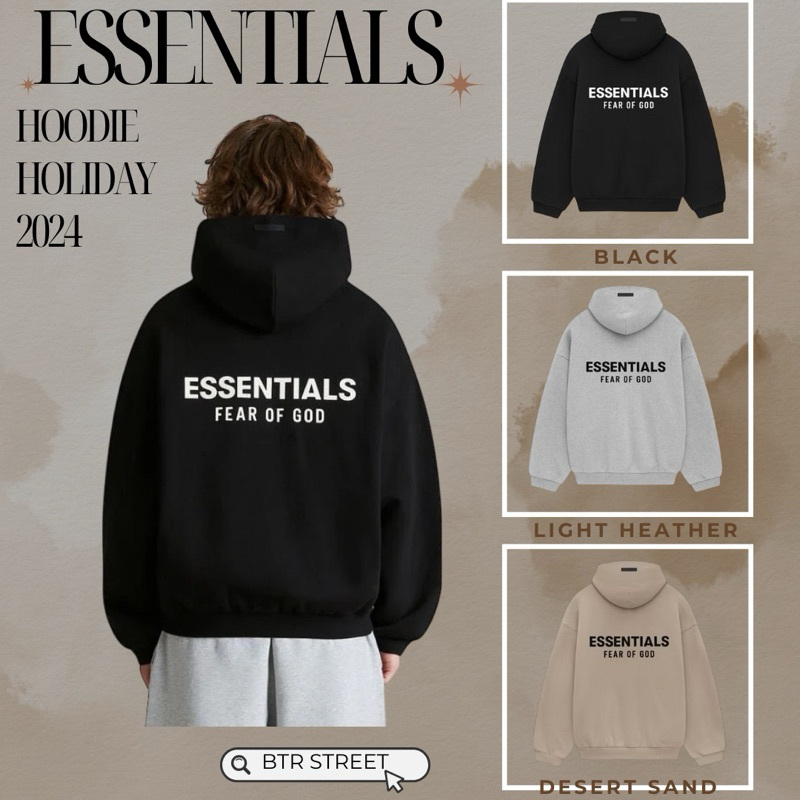 ESSENTIALS HOOD FW24 💯 [ใช้โค้ด 30% ได้ครับ] | Shopee Thailand