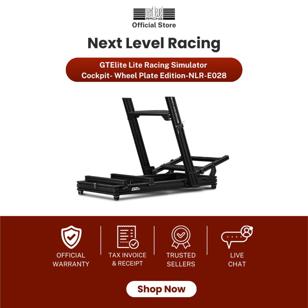 Next Level Racing (NLR-E028) GTElite Lite Wheel Plate Edition Cockpit ...
