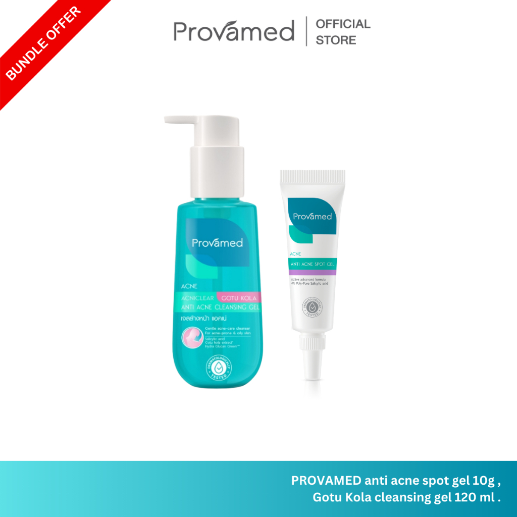(SET) Provamed Acne Spot Gel 10ml + Provamed Acniclear Cleansing Gel ...