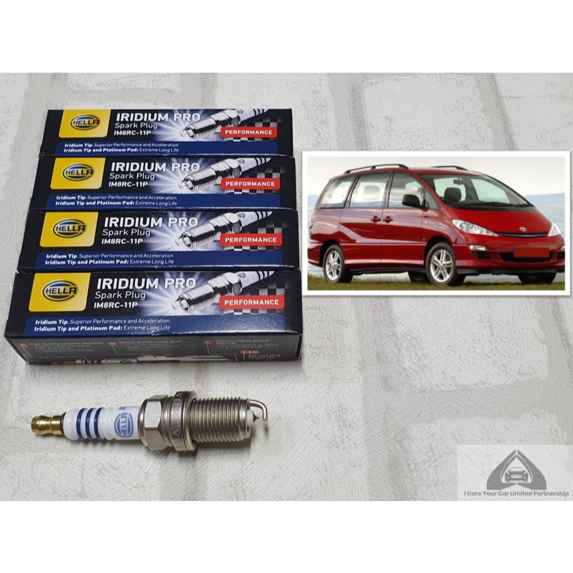 หัวเทียน อิริเดียม Toyota Estima / Previa ACR30 ( 2000 - 2005 ) ชุด 4 ...