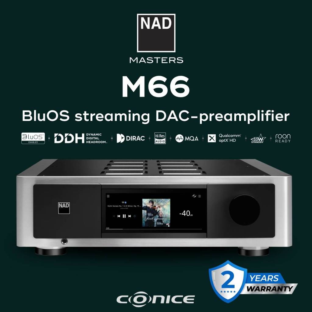NAD Masters M66 BluOS Streaming DAC-Preamplifier | Shopee Thailand