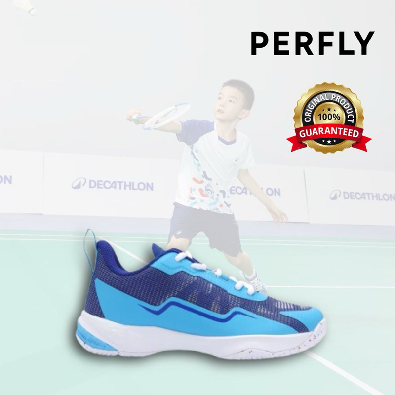 รองเท้าแบดมินตันสำหรับเด็ก รุ่น BS LITE 560 (สีฟ้า AQUA) PERFLY ...