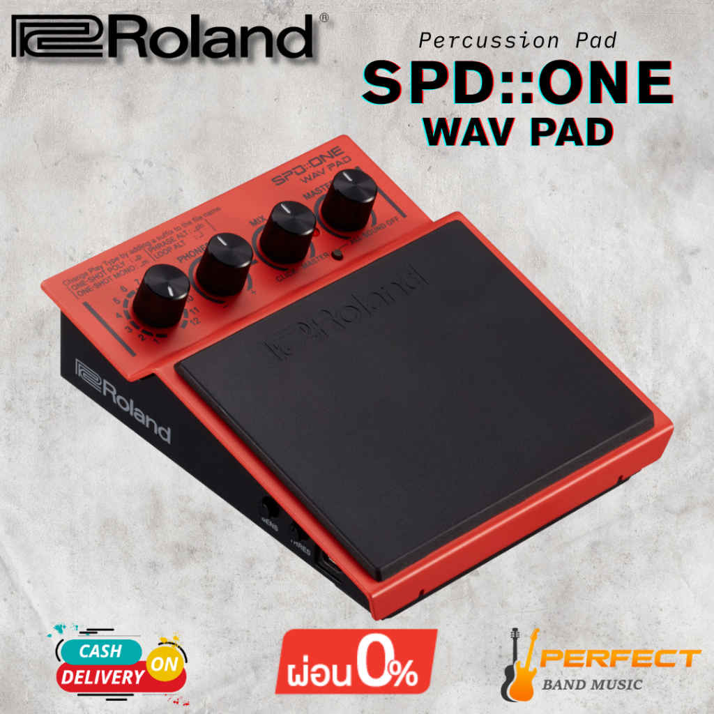 แพดกลองไฟฟ้า Roland SPD::ONE WAV PAD Percussion Pad [ผ่อน 0% 10เดือน ...