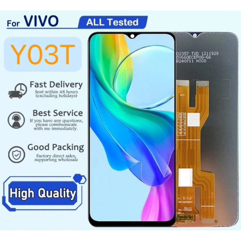 หน้าจอ จอ+ทัช vivo Y03T อะไหล่มือถือ อะไหล่ จอพร้อมทัชสกรีน LCD Display ...