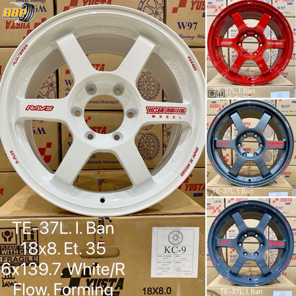 แม็กขอบ18 Yusta TE37 I-BAN 6/139 (4ล้อ) งานล้อเบา | Shopee Thailand