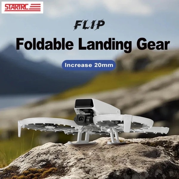 STARTRC Foldable Landing Gear for DJI Flip ขาตั้งลงจอด ยกสูง 20 มม. ...