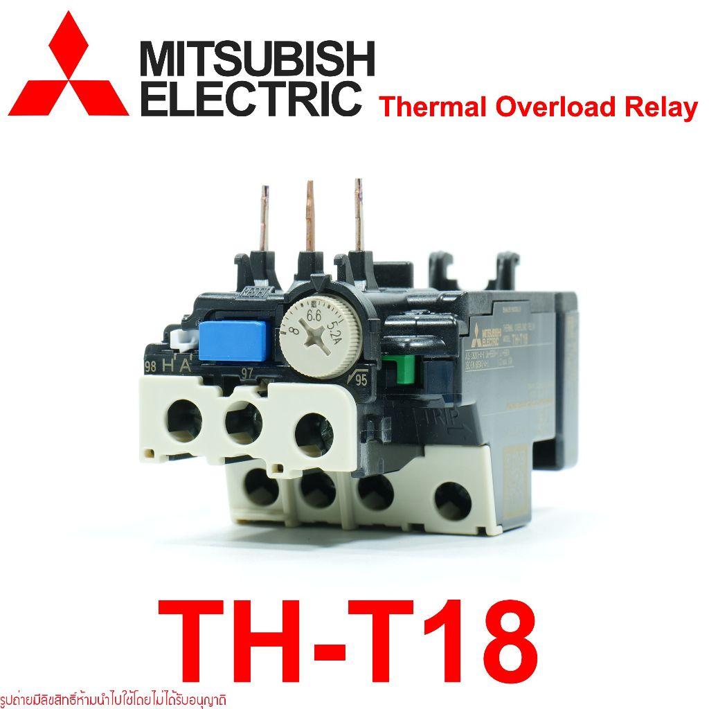 TH-T18 MITSUBISHI THERMAL OVERLOAD RELAY TH-T18 โอเวอร์โหลดรีเลย์ THT18 ...