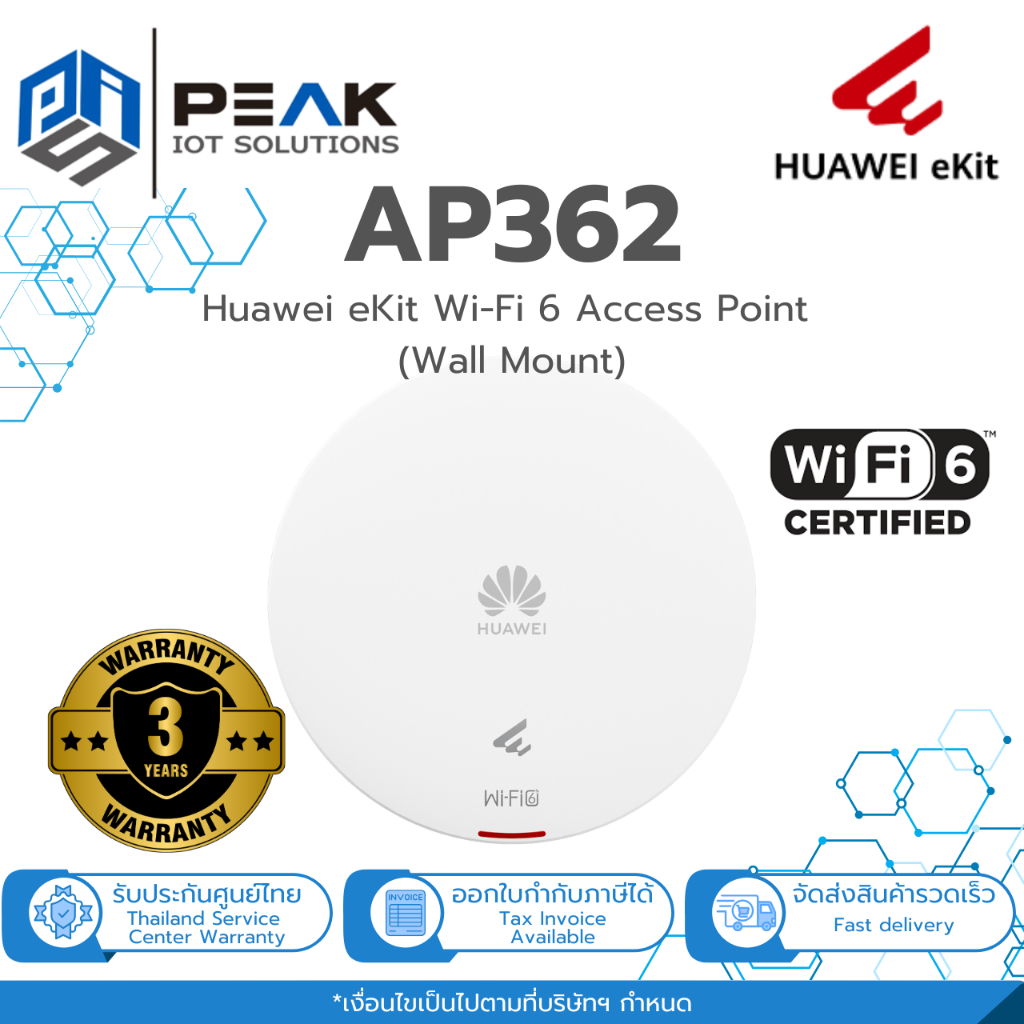 HUAWEI eKit AP362 Wi-Fi 6 Access Point (Wall Mount) | Shopee Thailand