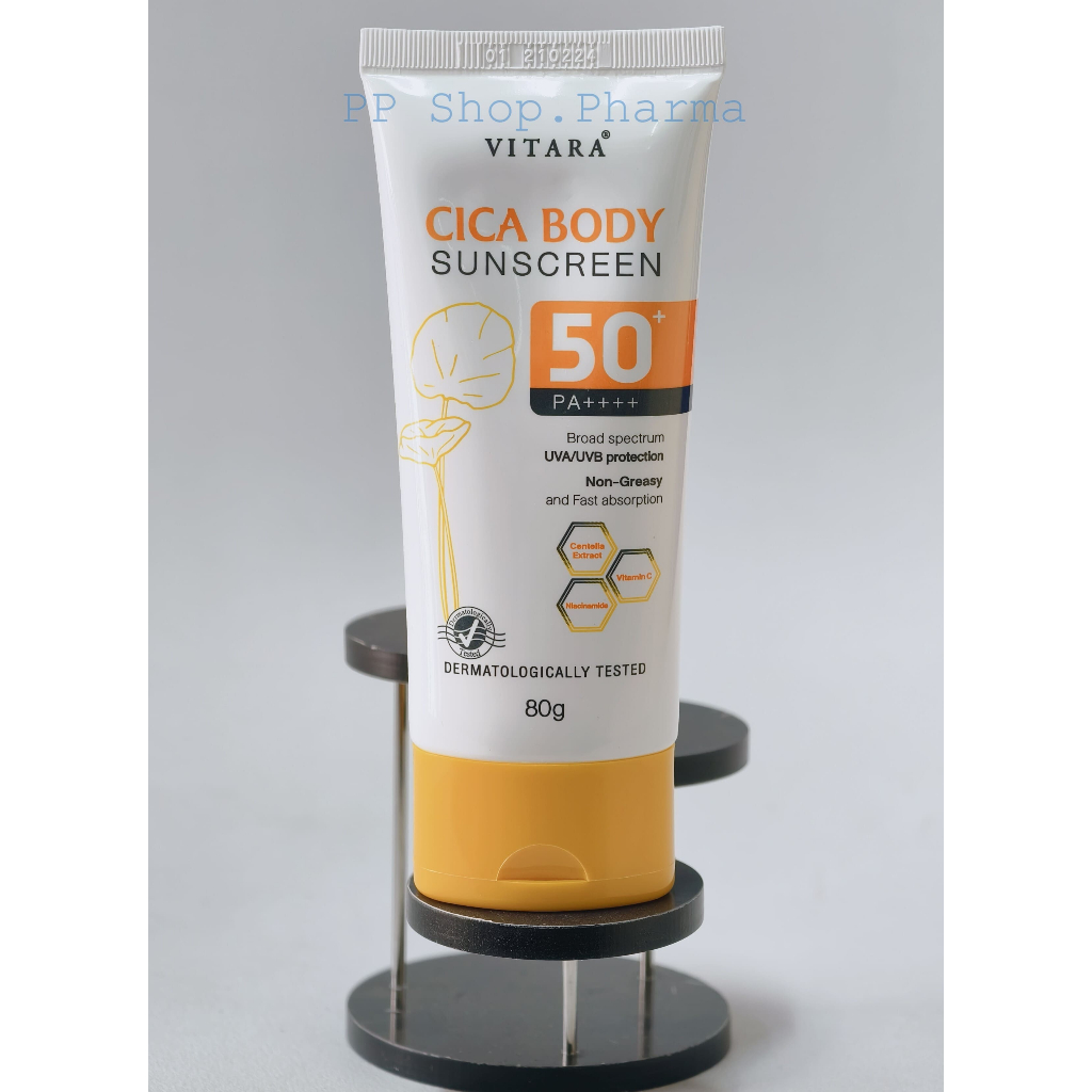 Vitara Cica Body Sunscreen SPF50+ PA++++ ครีมกันแดดทาตัว 80 g. | Shopee ...