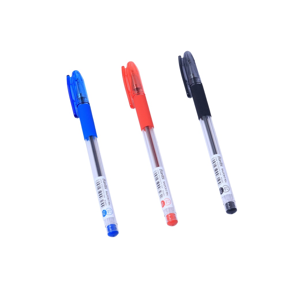 Bantex ปากกาลูกลื่น 0.7 มม. ปากกา เขียนลื่น พร้อมคลิปหนีบ ด้ามจับนุ่ม ...