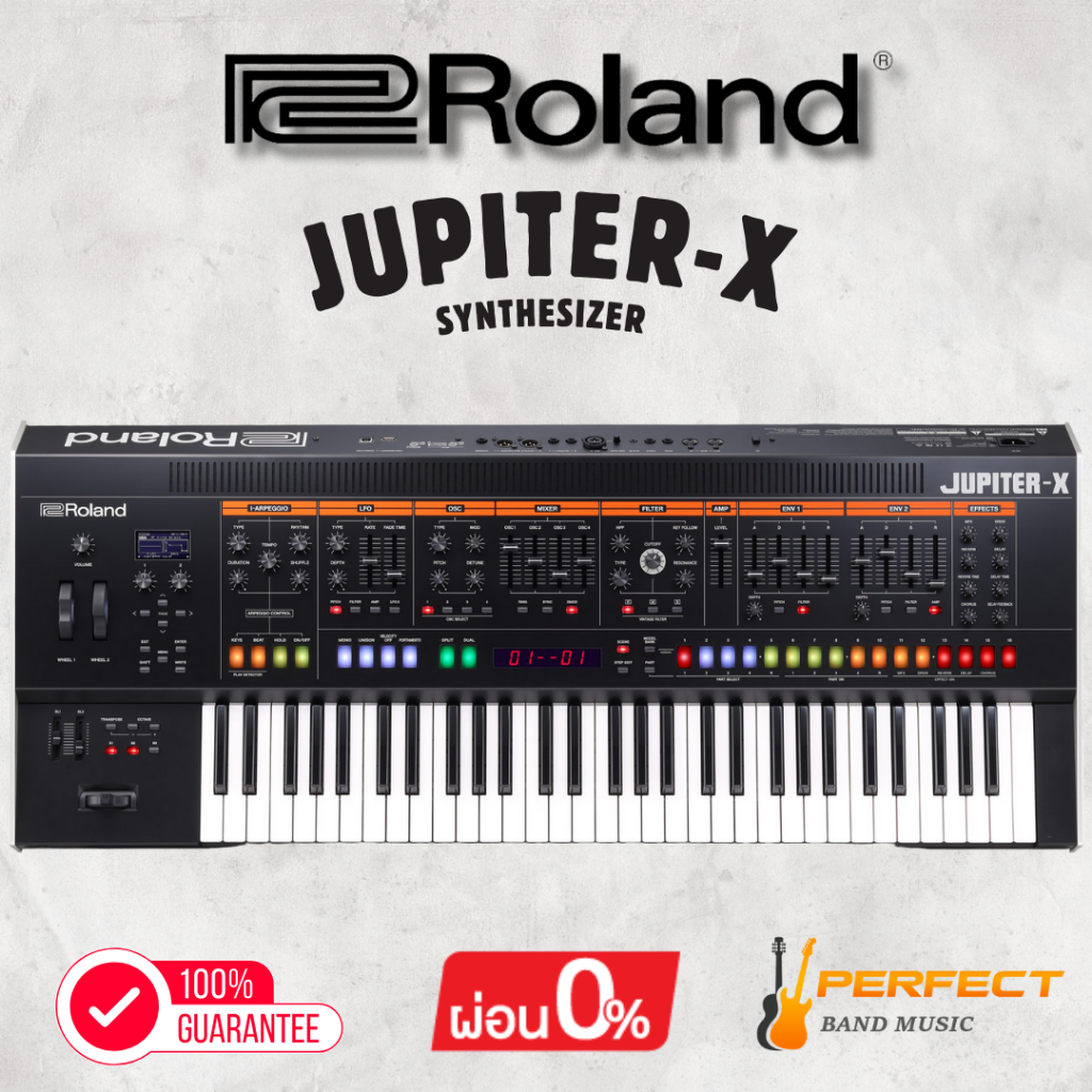 คีย์บอร์ดซินธิไซเซอร์ Roland JUPITER-X Synthesizer [ผ่อน 0% 10เดือน] | Shopee Thailand