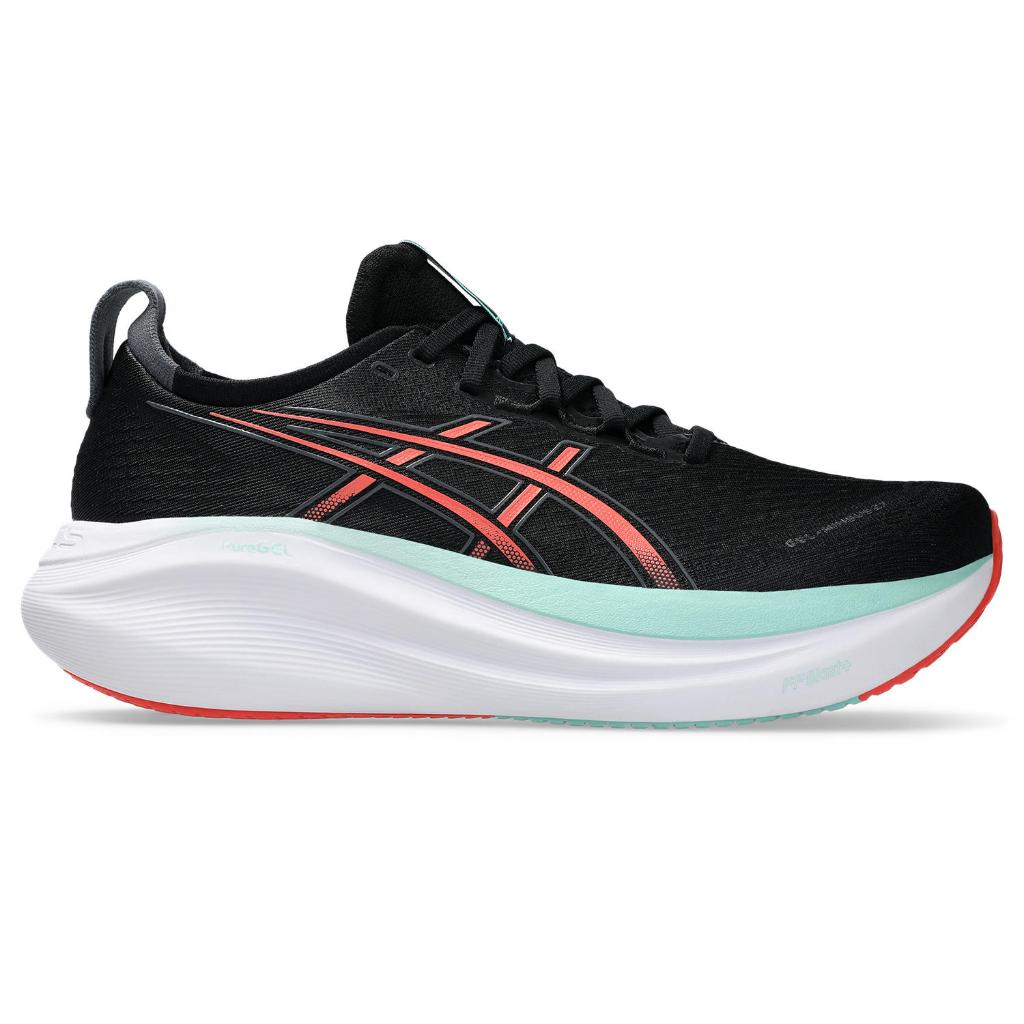 ASICS : 1011B958.004 GEL-NIMBUS 27 MEN RUNNING ผู้ชาย รองเท้าวิ่ง ของแท้ BLACK/CORAL REEF ...