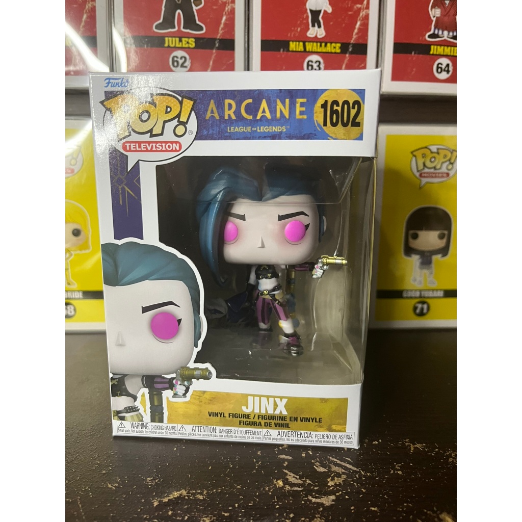 ฟิกเกอร์ Funko Pop #1602 Jinx แอนิเมชั่นซีรีส์ Arcane ของใหม่ สภาพดี ...
