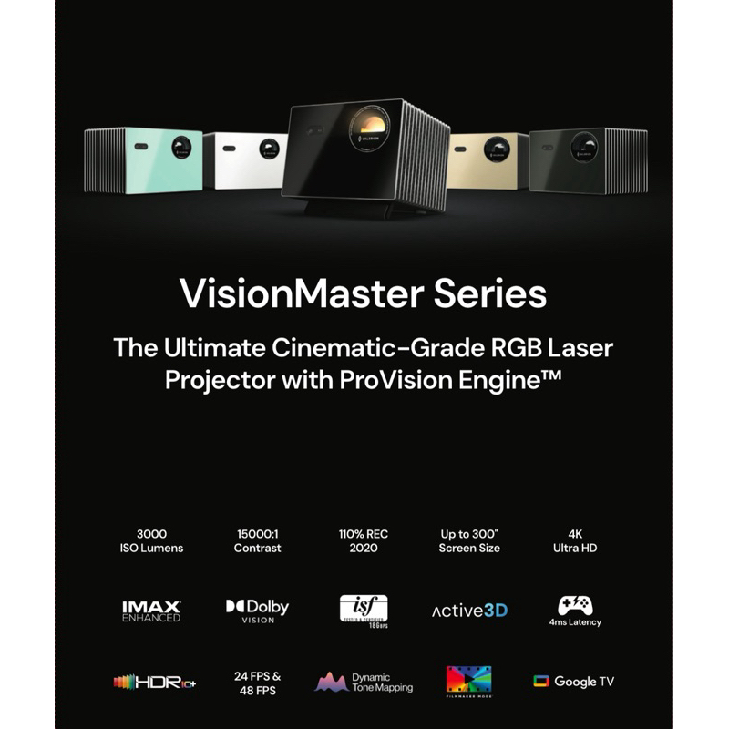 (พร้อมส่ง ศูนย์ไทย) Valerion VisionMaster Pro 2 Ultimate Cinema-grade RGB Laser Projector ...