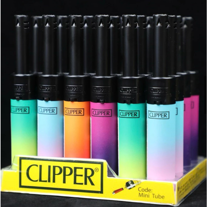 Mini Tube Clipper Lighter Soft Touch Gradient | Shopee Thailand
