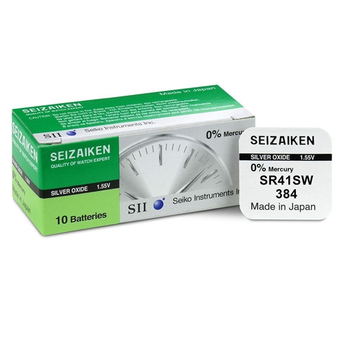 ถ่านนาฬิกา SEIZAIKEN Seiko 384/SR41SW 1.55V ของแท้ จำหน่ายยกกล่อง (1 ...
