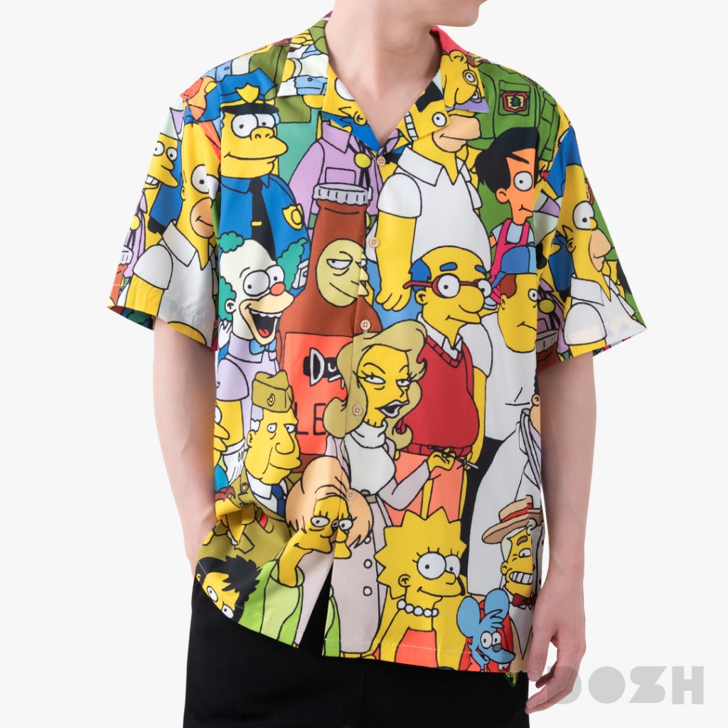 DOSH MEN'S HAWAII THE SIMPSONS เสื้อเชิ้ตฮาวาย DSIMS5000-YE (S-XL ...