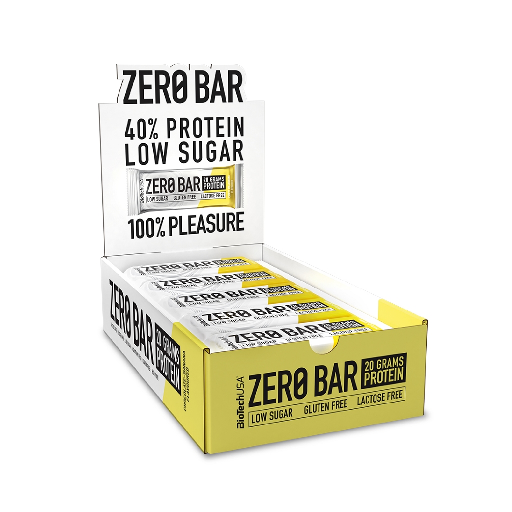 BioTechUSA Zero Bar protein bar Chocolate-Banana 50g/Bar (โปรตีนบาร์ รส ...