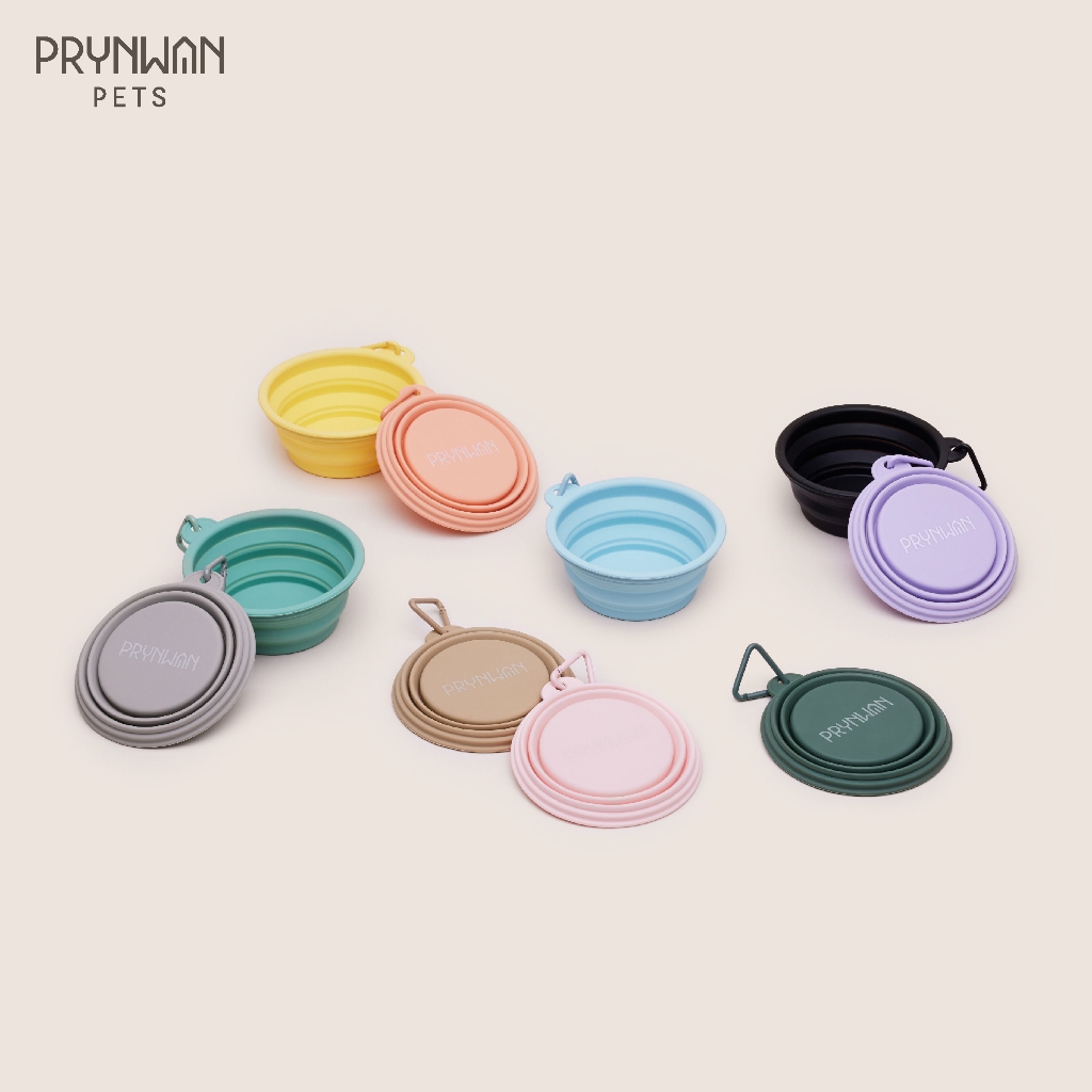 PRYNWAN Pets - COLLAPSIBLE FOOD BOWL ชามอาหารสัตว์เลี้ยงพับได้ ขนาด 400 ...