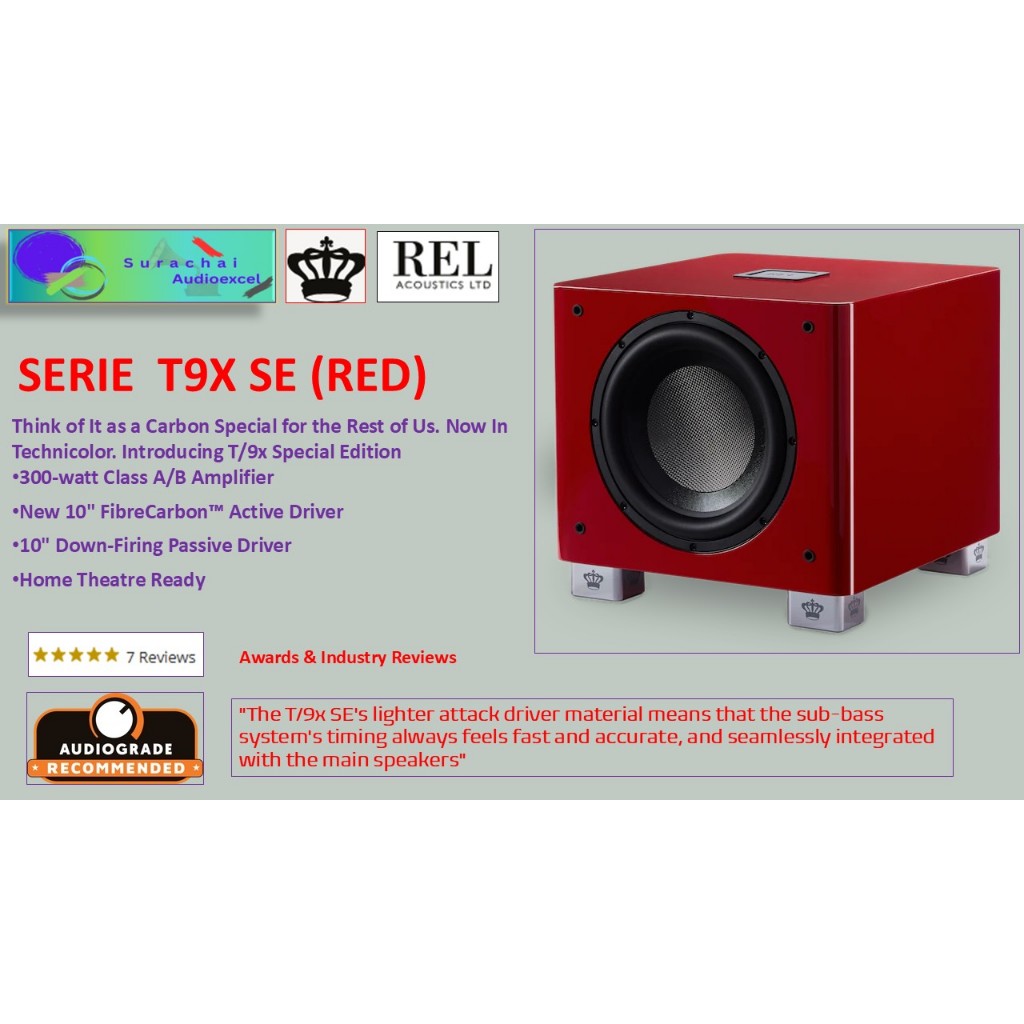 REL ACOUSTICS : T9X (RED) | Shopee Thailand