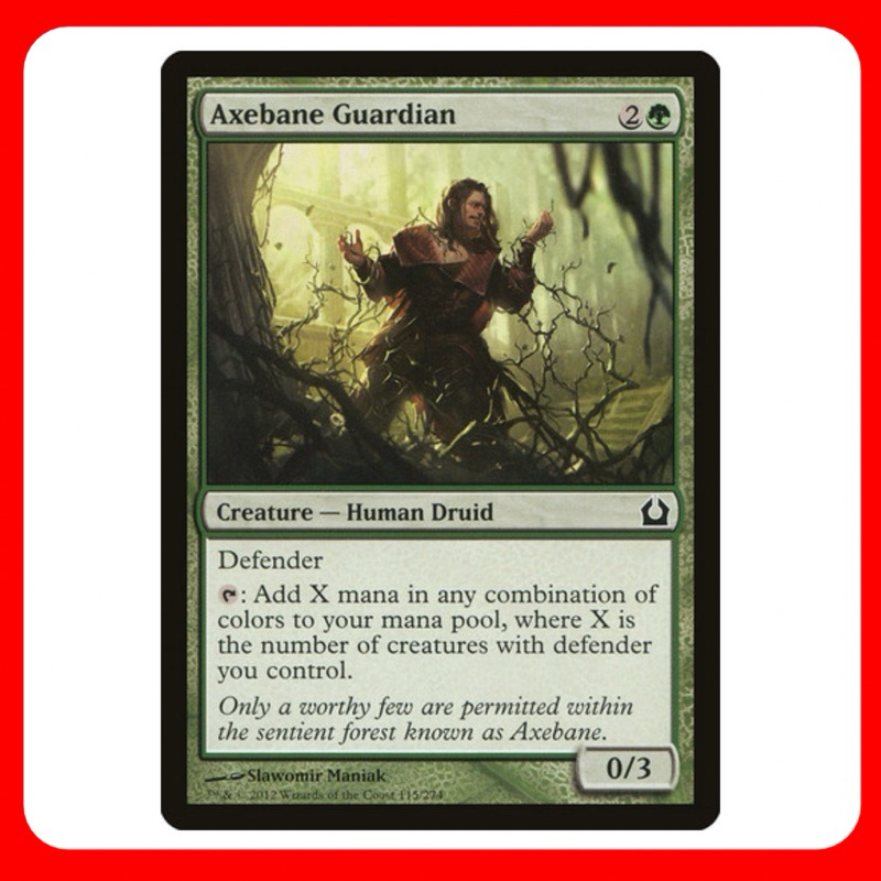 [MTG] Axebane Guardian [RTR] [GREEN] [COMMON] [NORMAL] [ENG] (การ์ดเม ...