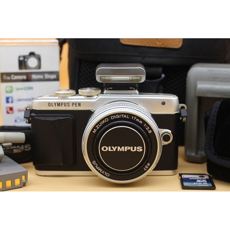 Olympus EPL7 + lens 17mm2.8 (สีเงิน) สภาพใช้งานได้ปกติ เมนูไทย ชัตเตอร์ ...