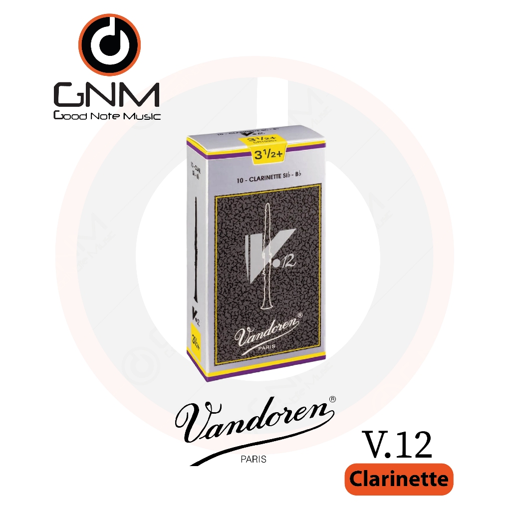 Vandoren V12 Bb Clarinet Reeds ลิ้นบีแฟลตคลาริเน็ต รุ่น V•12 (1 ชิ้น ...