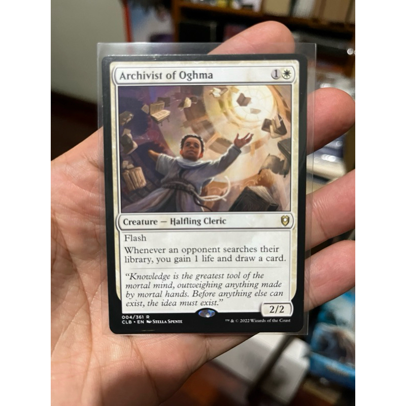การ์ด MTG Archivist of Oghma White Magic the Gathering EDH รุ่น CLB ...