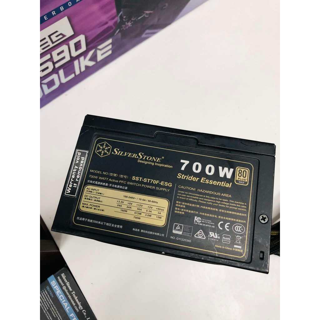 POWER SUPPLY SILVERSTONE STRIDER ESSENTIAL 700W 80+ GOLD (BLACK) ไม่มี ...