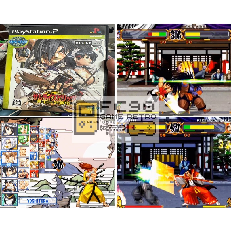 แผ่นเกมซามูไร ภาค6 Samurai Spirits VI Tenkaichi Kenkaden [PS2] แผ่นมือ ...