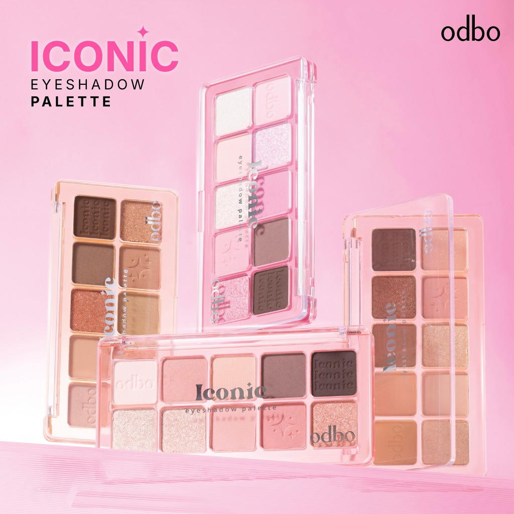 odbo OD2029 iconic palette eyeshadow อายแชโดว์10สี แมทท์และชิมเมอร์ เกลี่ยง่ายติดทน หลากสีสัน ...