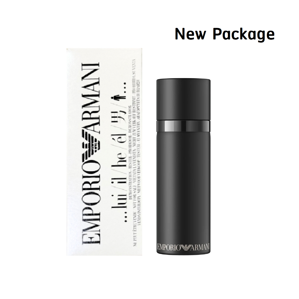 (New 2024) Emporio Armani lui / il / he / el EDT For Men 100 ml เทสเตอร์ กล่องขาว | Shopee Thailand