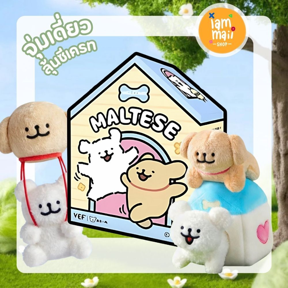 [จุ่มเดี่ยว] Maltese Happy GOGO กล่องสุ่ม พวงกุญแจ น้องหมามอลทีส พร้อม ...