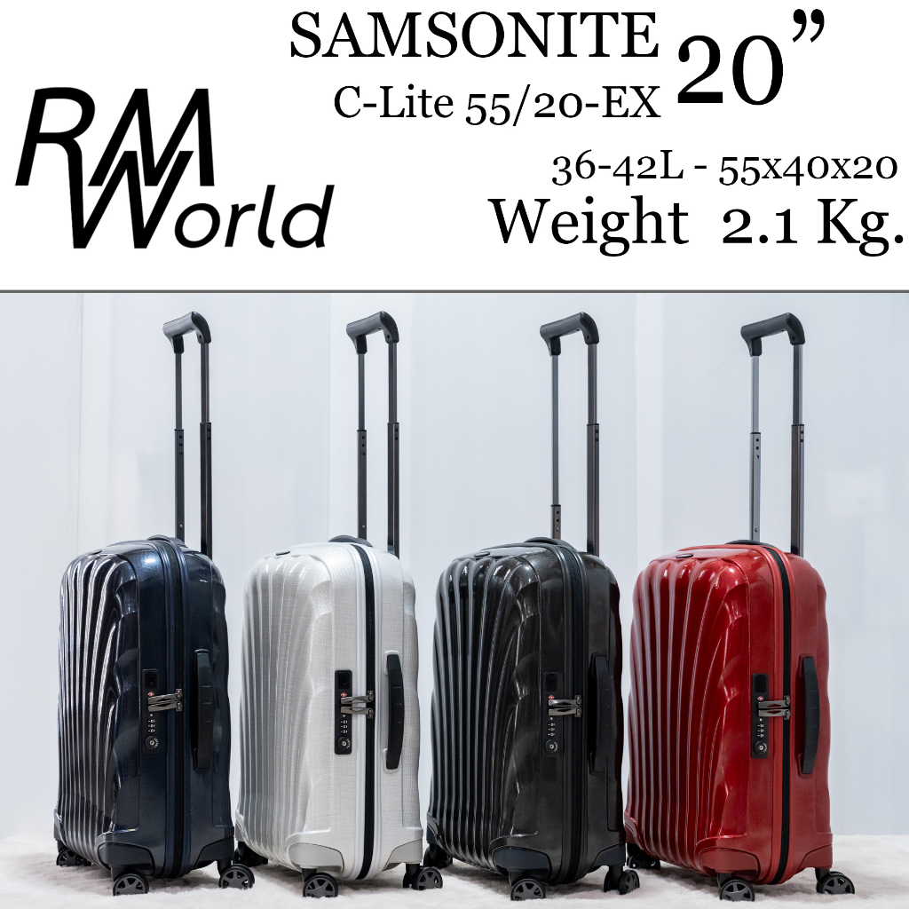 SAMSONITE C-LITE SPINNER 55/20" Ex กระเป๋าเดินทางล้อลากแซมโซไนท์ ...