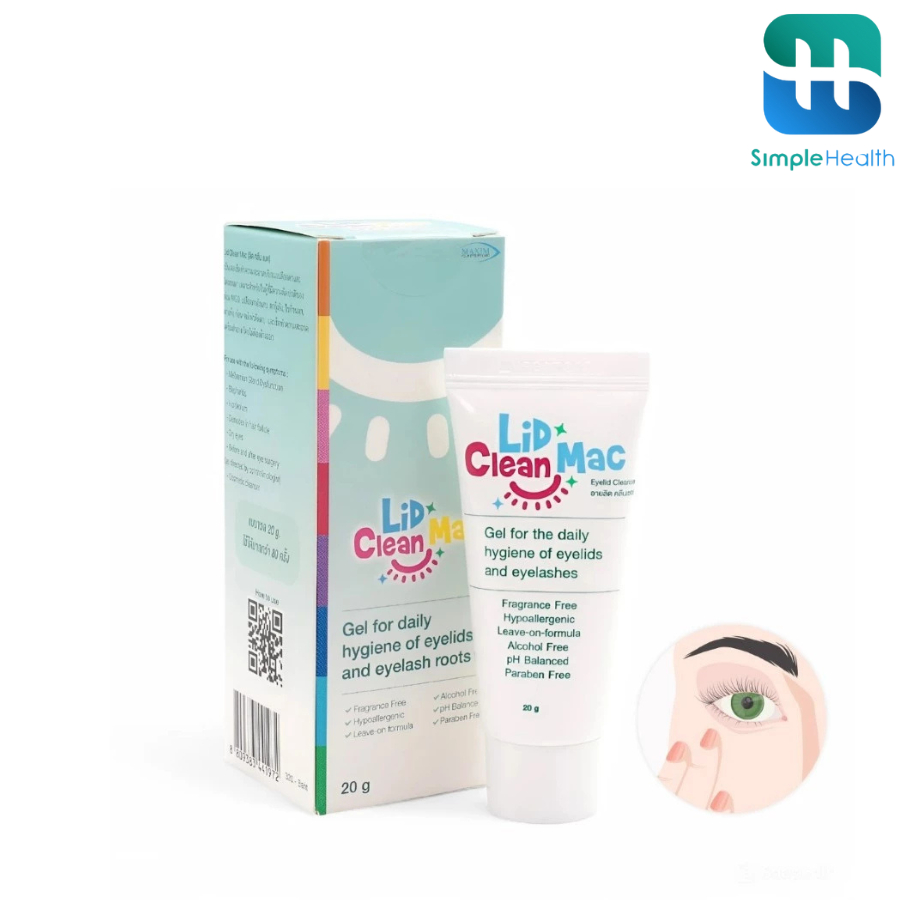 Simple health TH เจลทำความสะอาดเปลือกตา เจลทำความสะอาดโคนขนตา Lid Clean ...