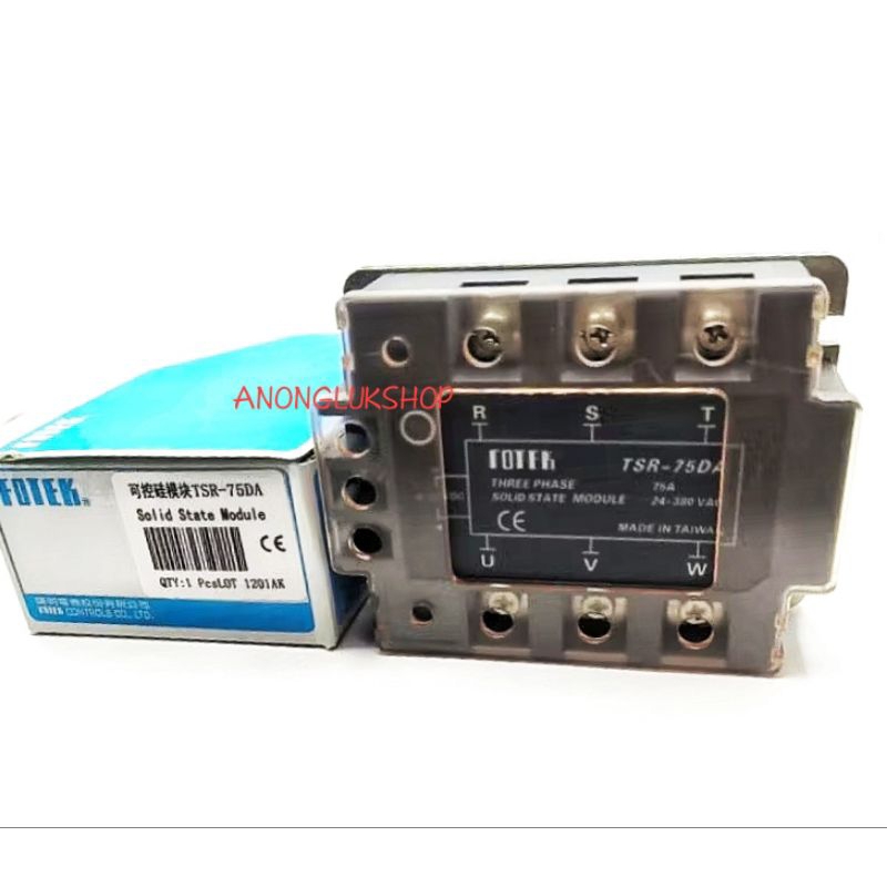 TSR-40DA TSR-60DA TSR-75DA TSR-80DA TSR-100DA โซลิสสเตสรีเลย์ 3เฟส THREE PHASE SOLID STATE ...