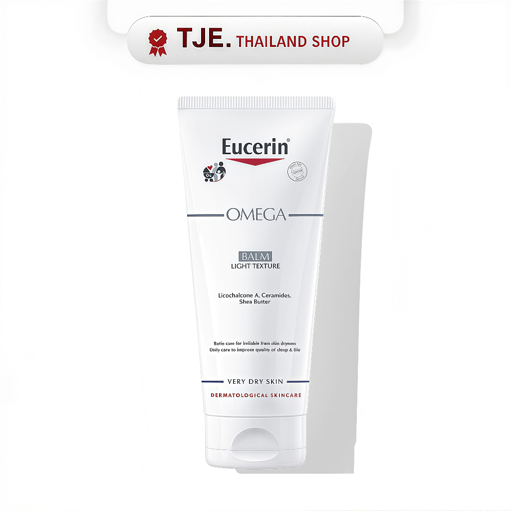 Eucerin OMEGA BALM LIGHT TEXTURE 200 ML ยูเซอริน บาล์มบำรุงผิวหน้าและ ...