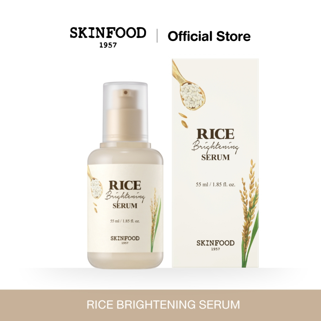 SKINFOOD RICE BRIGHTENING SERUM เซรั่มบำรุงผิวหน้า ช่วยกระชับผิว ริ้ว ...