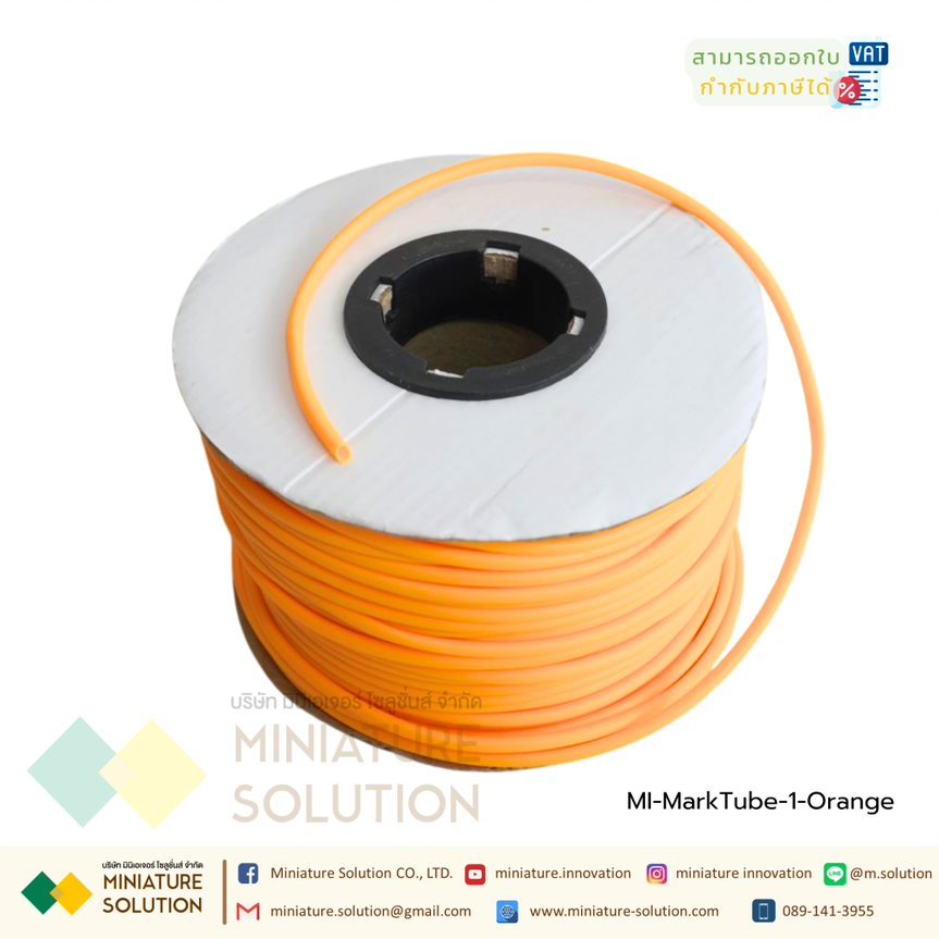 ปลอกสายไฟ PVC Marking Tube เบอร์ 1/1.5/2.5/4/6/8 Dimeter 2.8/3.2/3.6/4 ...