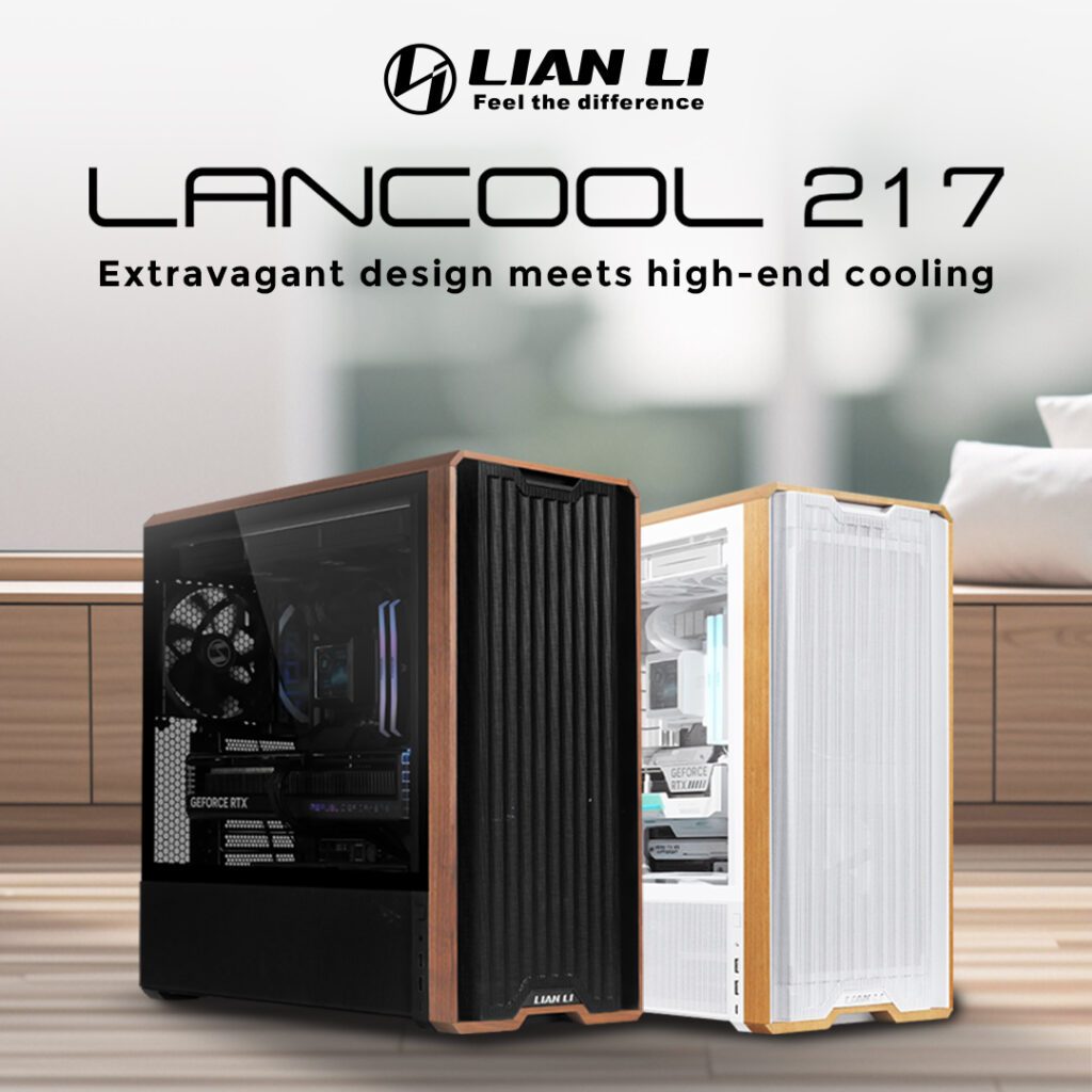 CASE LIAN LI LANCOOL 217 X BLACK / WHITE ATX | Shopee Thailand