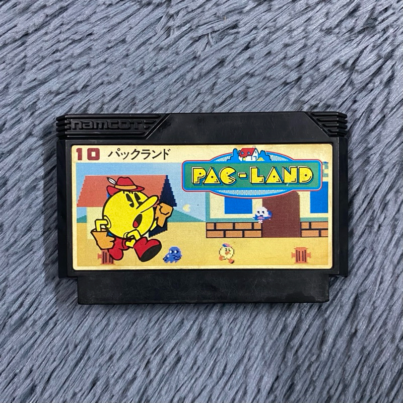 ตลับแท้เครื่อง Famicom เกมส์ Pac-Land ตลับสภาพดีเปิดติดง่ายเล่นได้ปกติ ...