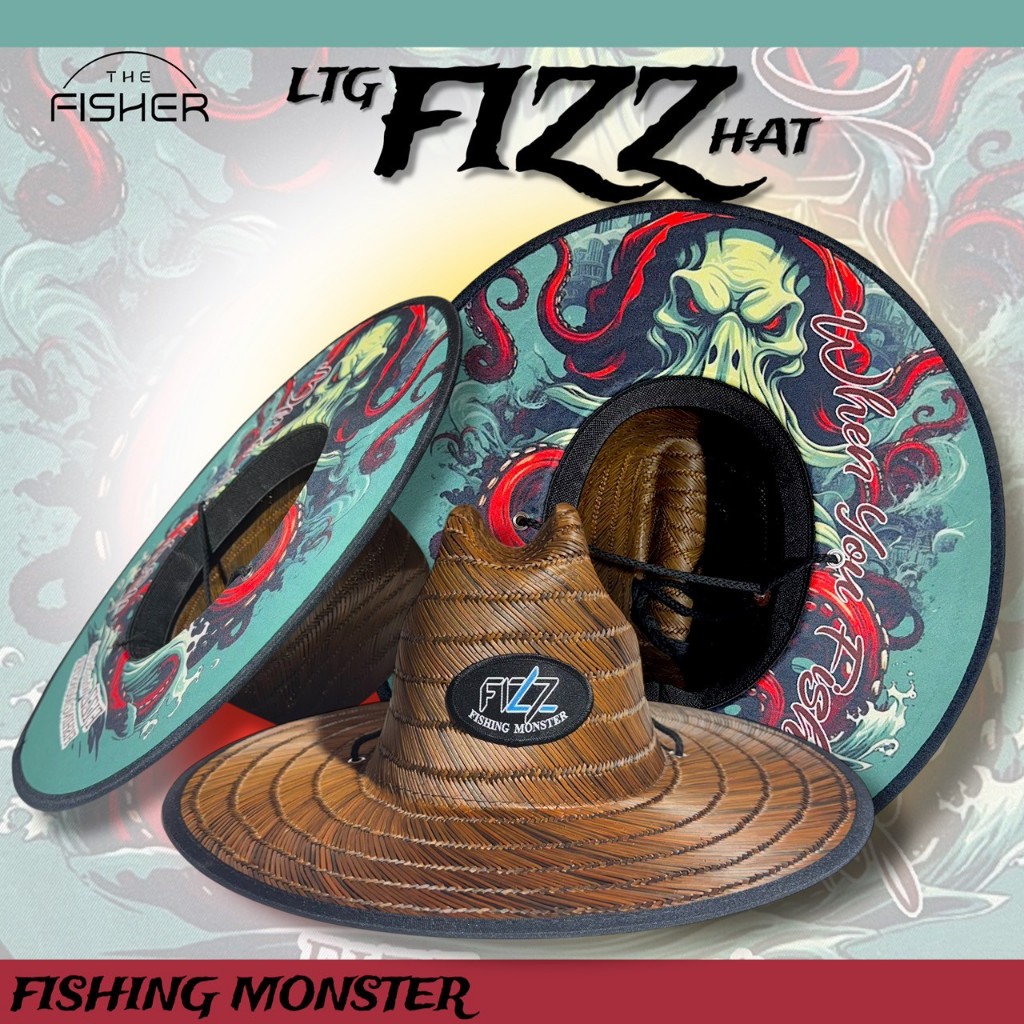 A05 LTG หมวกฟาง FIZZ HAT FISHING MONSTER ถักแน่นทั้งใบ ใช้งานได้ยาวๆ ...