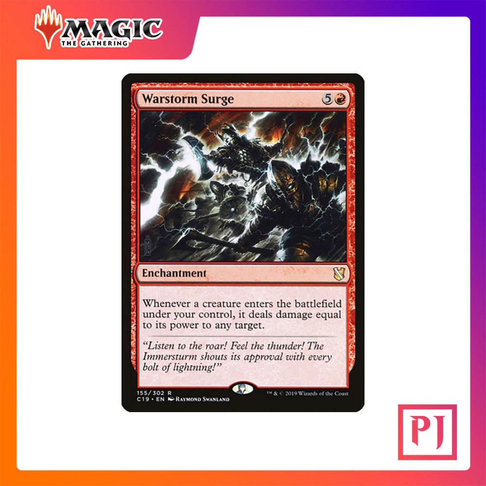 [MTG] Warstorm Surge [C19] [RED] [RARE] [NORMAL] [ENG] (การ์ดเมจิค / Magic the Gathering ...