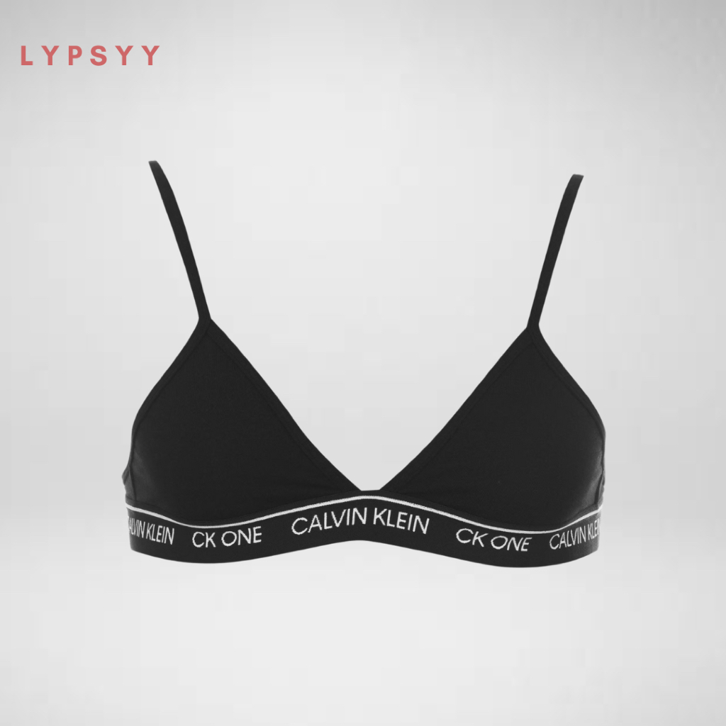 บรา CK Calvin Klein ONE Cotton Triangle Bra สีดำไซส์ M | Shopee Thailand