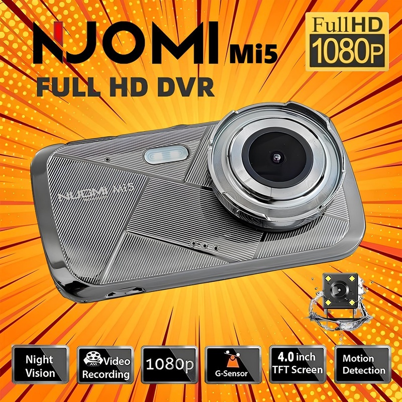 กล้องติดรถยนต์ Nuomi Mi5 SUPER HD 1296p HDR Car Dash Cam 2กล้องหน้าหลัง ...