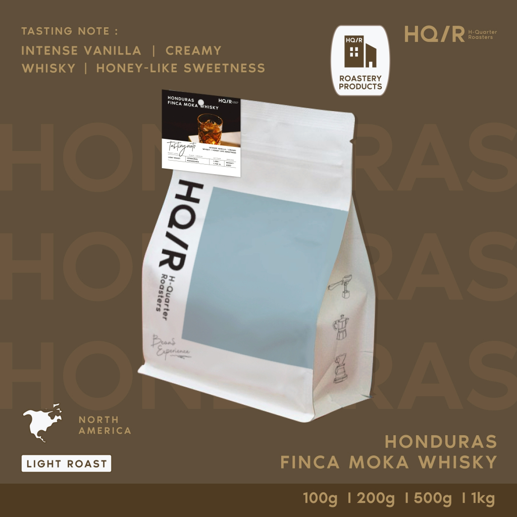 HQ/R เมล็ดกาแฟคั่วอ่อน Honduras Finca Moka Whisky | Shopee Thailand
